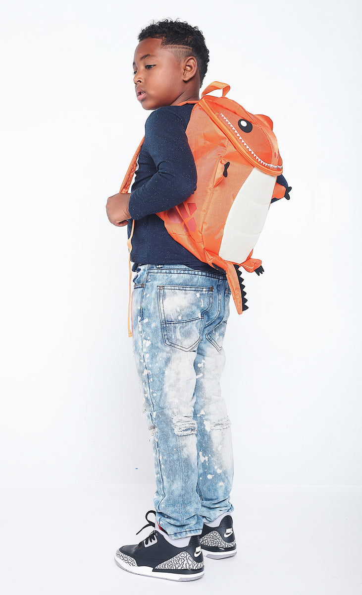 Dino: Orange-o-saurus – Little Monsters by Nate